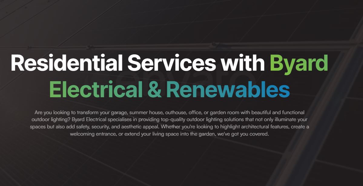 Residential Electrical Services | Lighting, Rewires & EV Chargers
